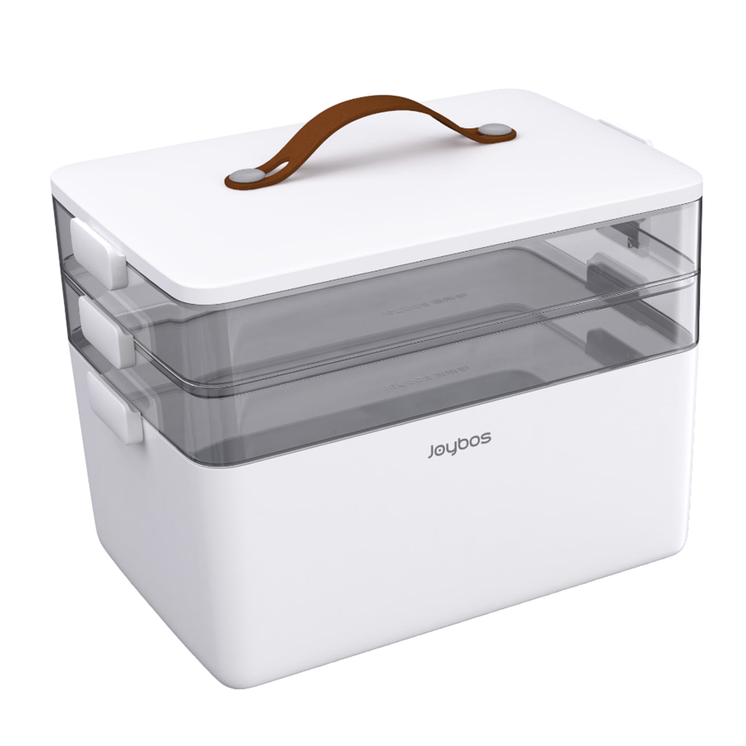 3-Tier Medicine Organizer - Portable Medicine Cabinet with Leather ...