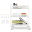 LLMRR 5 Tier Rolling Cart with Drawer, Utility cart with Handle ...