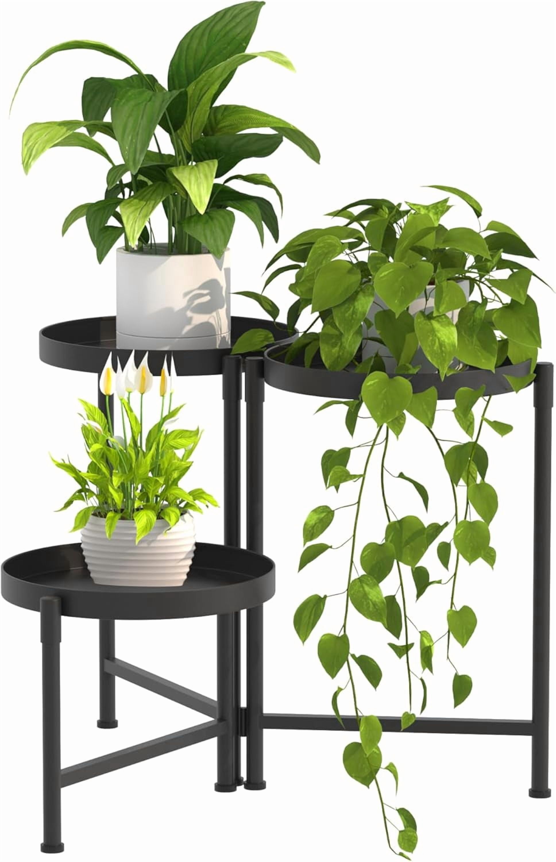 3 Tier Metal Plant Stand Modern NEW, Indoor Outdoor Multi-Tiered ...
