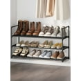 3-Tier Metal Shoe Rack, ONE PIX Shoe Organizer for 12-15 Pairs of Shoes ...