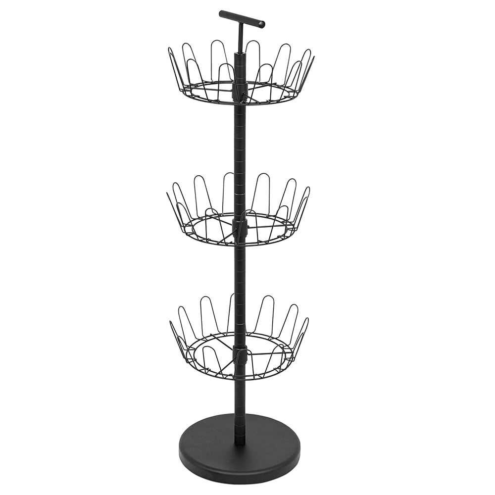 3 Tier Metal Shoe Tree, Free Standing Tower, Organization Rack with ...