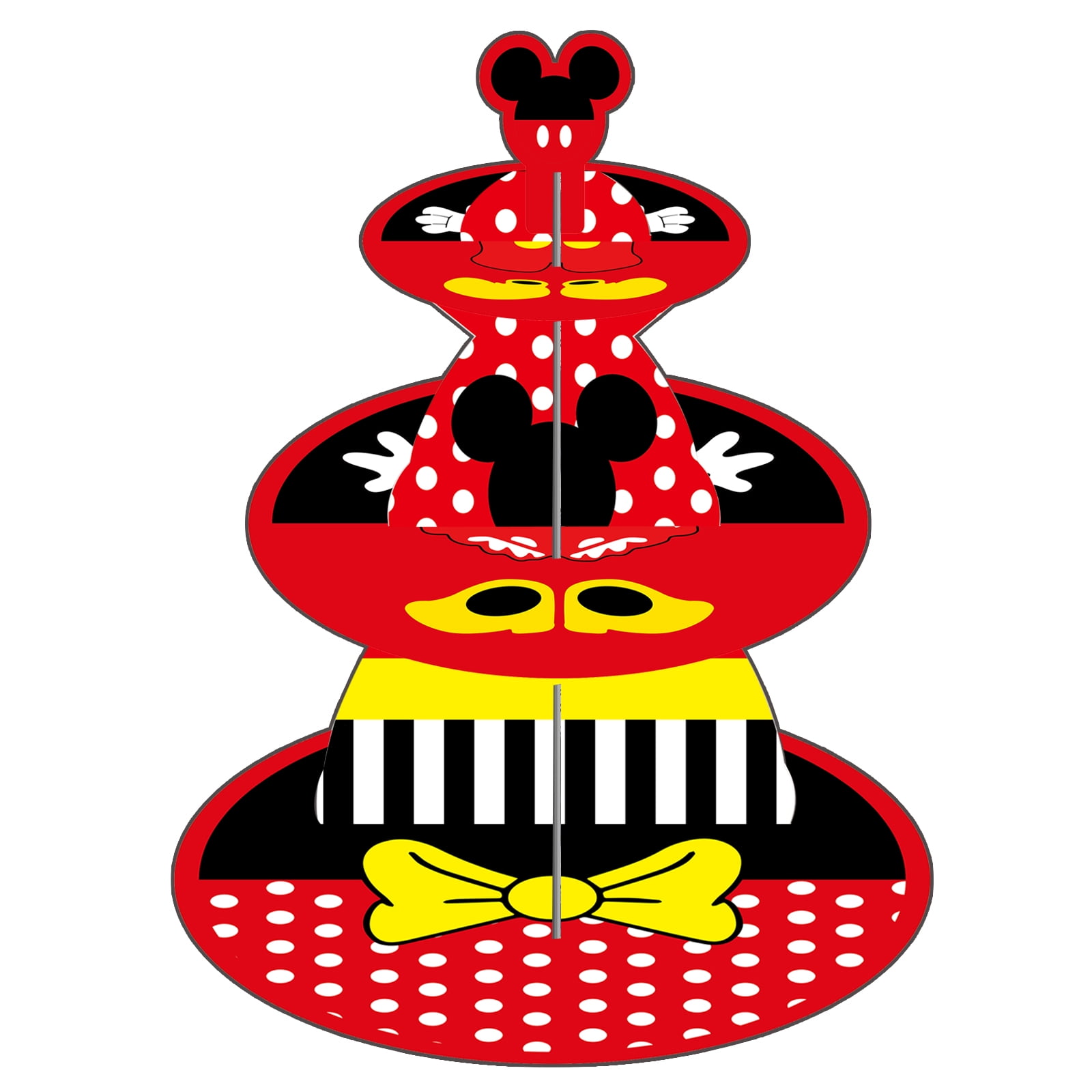 3 Tier Mickey Mouse Cupcake Stand Mickey Mouse Birthday Cake Stand ...