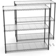 3 Tier NSF Metal Shelf Wire Shelving Unit - Set of 2, 1050lbs Capacity ...