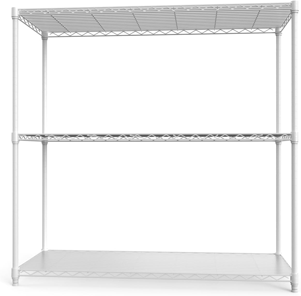 3 Tier NSF Wire Shelf Shelving Unit, 18 x 48 x 48 Inch 1050lbs Capacity ...