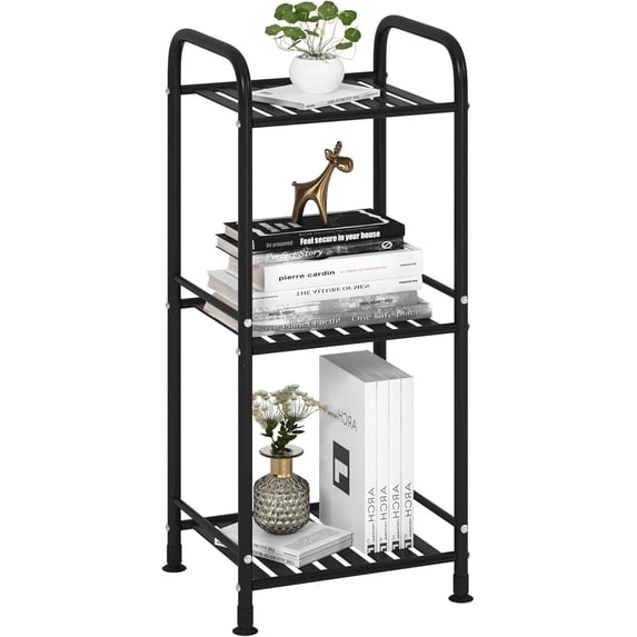 3 Tier Narrow Bathroom Shelving Unit, Kitchen Storage Rack Organizer ...