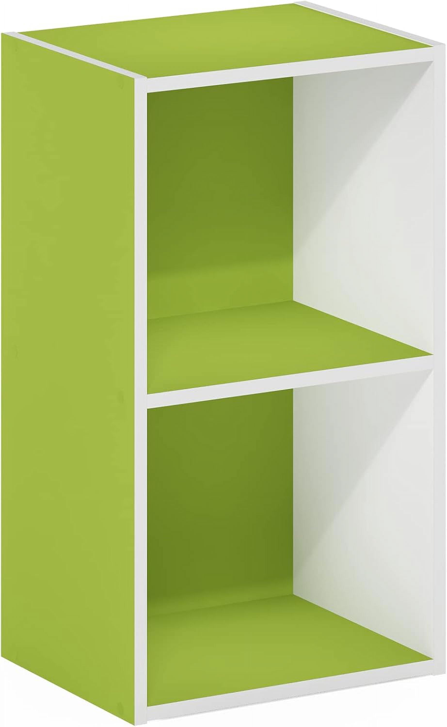 3-Tier Open Shelf Bookcase, White/Light Blue 11003WH/LBL - Walmart.com