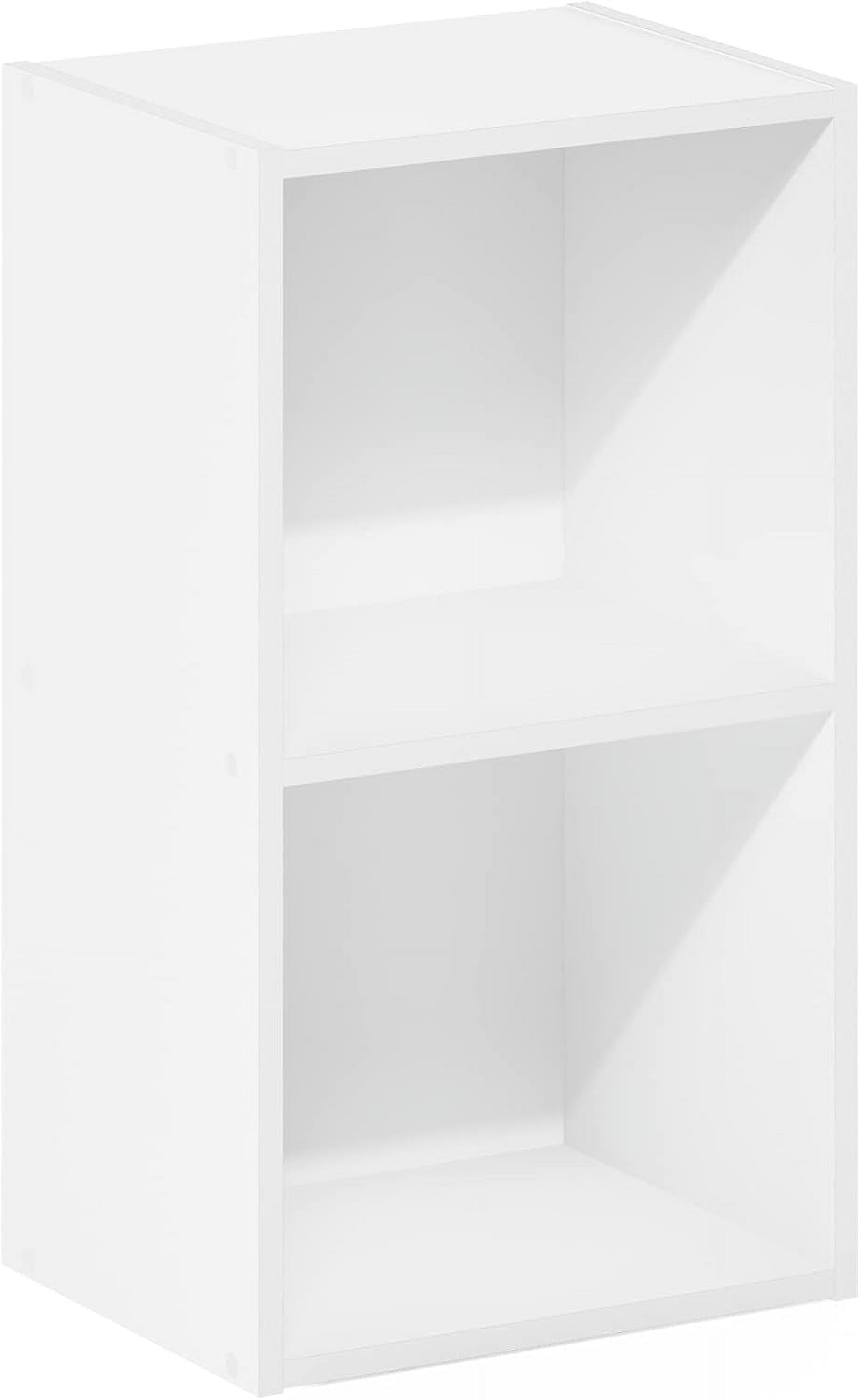 3-Tier Open Shelf Bookcase, White/Light Blue 11003WH/LBL - Walmart.com