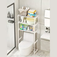 Costway 3-Tier Over-The-Toilet Bathroom Shelf Metal Frame Space Saver ...