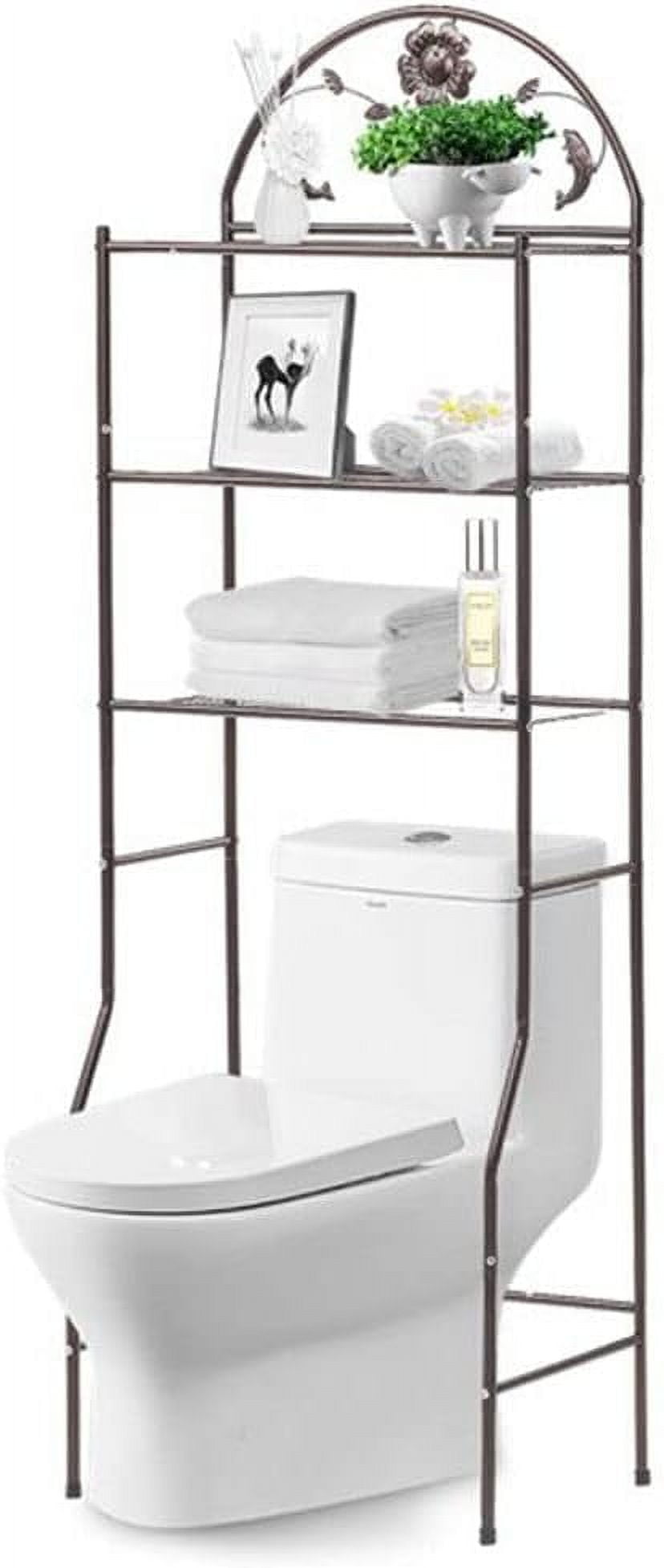 3-Tier Over The Toilet Storage Rack,Bathroom Over The Toilet Organizer ...
