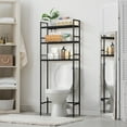 3-Tier Over The Toilet Storage Shelves Rack Heavy Duty Bathroom ...