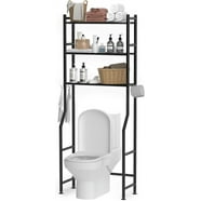 Costway 3-Tier Over-The-Toilet Bathroom Shelf Metal Frame Space Saver ...
