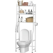Costway 3-Tier Over-The-Toilet Bathroom Shelf Metal Frame Space Saver ...