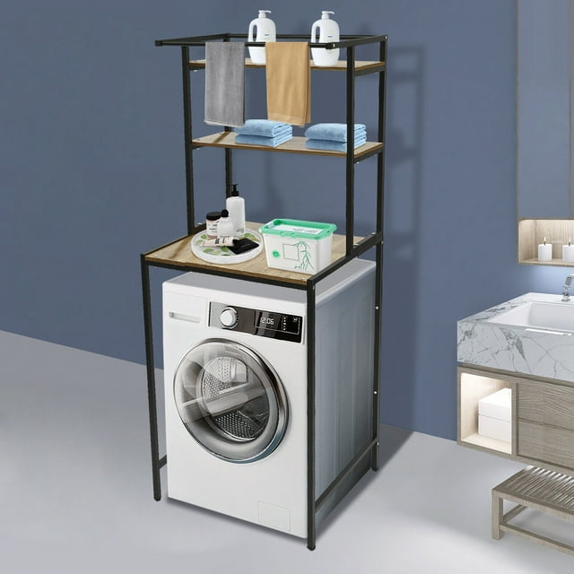 3-Tier Over The Washer and Dryer Storage Shelf, Space Saver Shelves ...