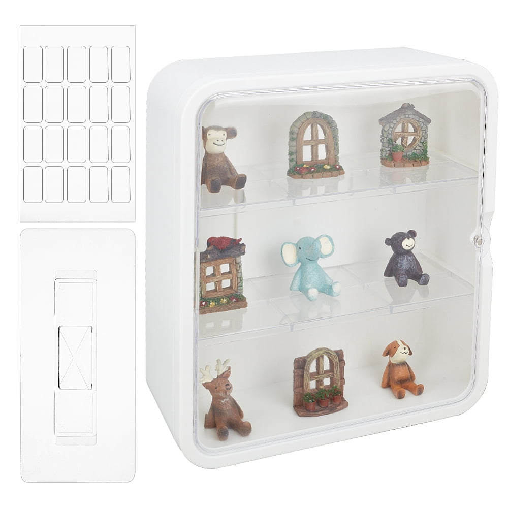 3-Tier PET Minifigures Display Case Dustproof Dolls Display Box for ...