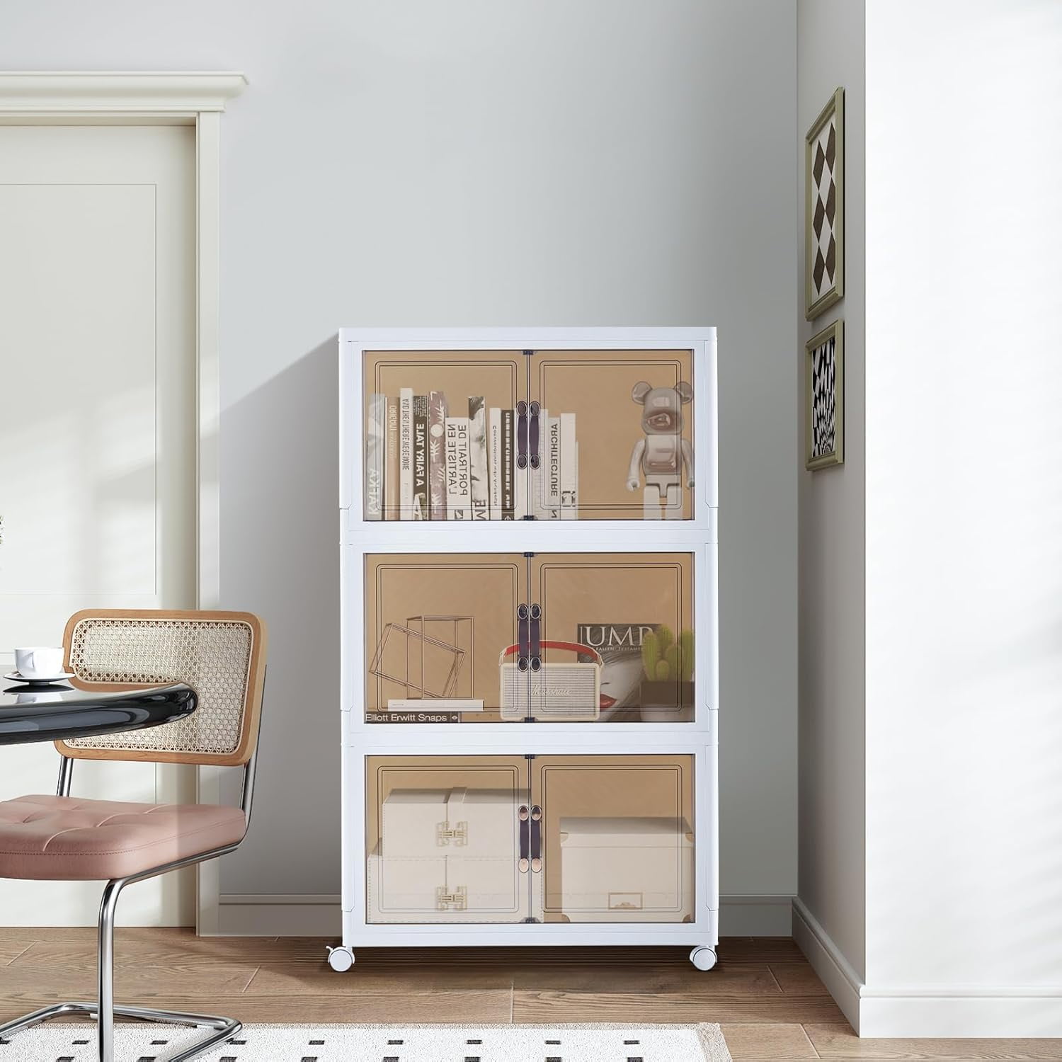 3 Tier Plastic Storage Bins with Lid 300QT Stackable Containers with ...