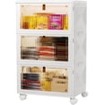 3 Tier Plastic Storage Bins with Lids 35QT, Stackable Storage ...