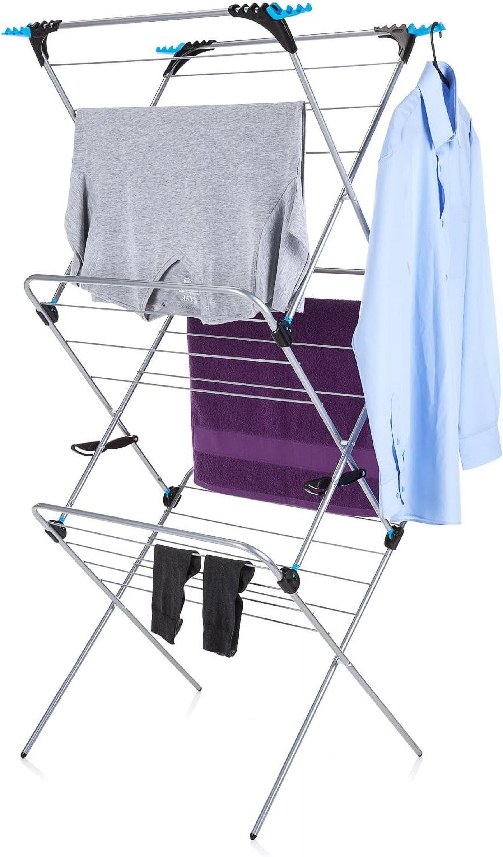 3 Tier Plus Indoor and Outdoor Portable Clothes Drying Rack ...