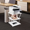3-Tier Printer Stand Printer Stand with Universal Wheels for Home ...