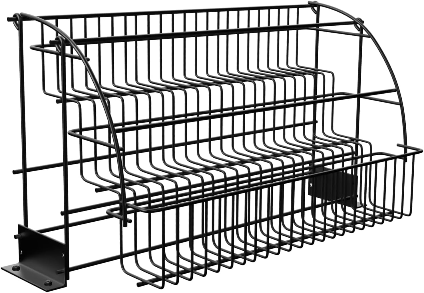 3-Tier Pull Down Cabinet Spice Rack Organizer Iron Retractable Kitchen ...