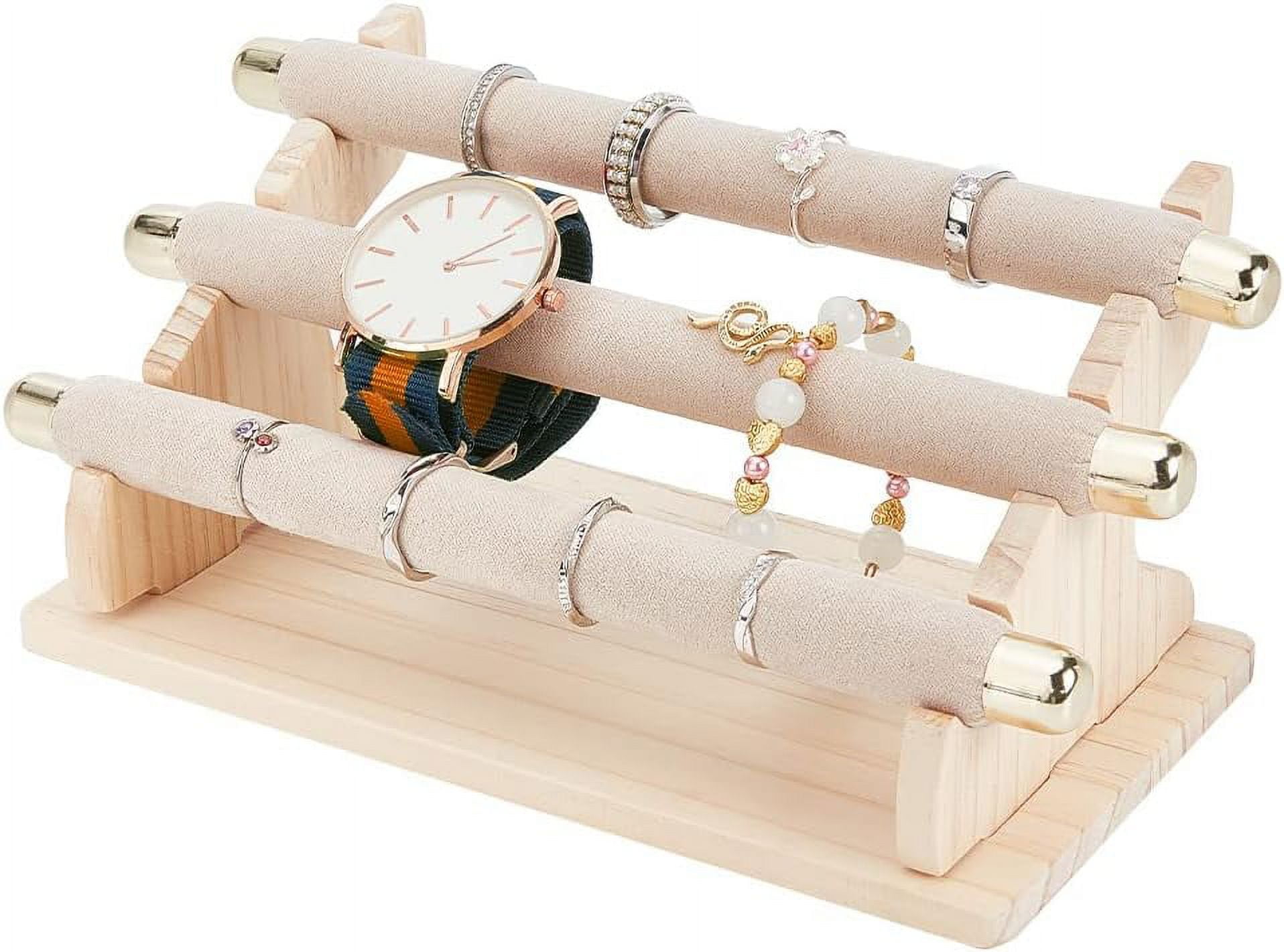 3-Tier Ring Display Stands Fashion Style Detachable Finger Velvet Ring ...