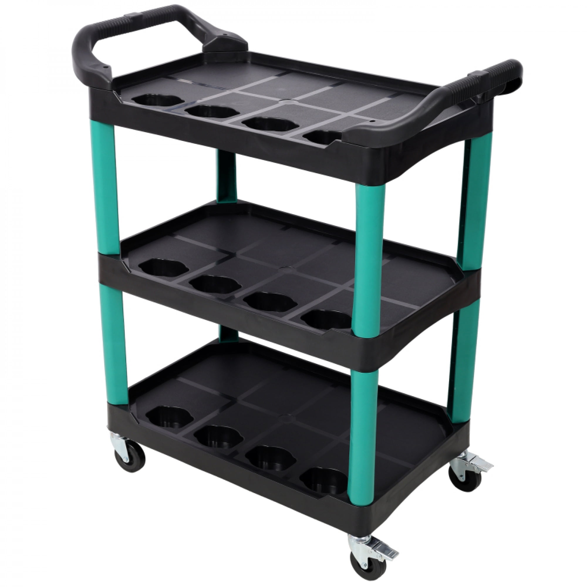 3 Tier Rolling Auto Detail Cart With Wheels,Car Wash Organizer for ...
