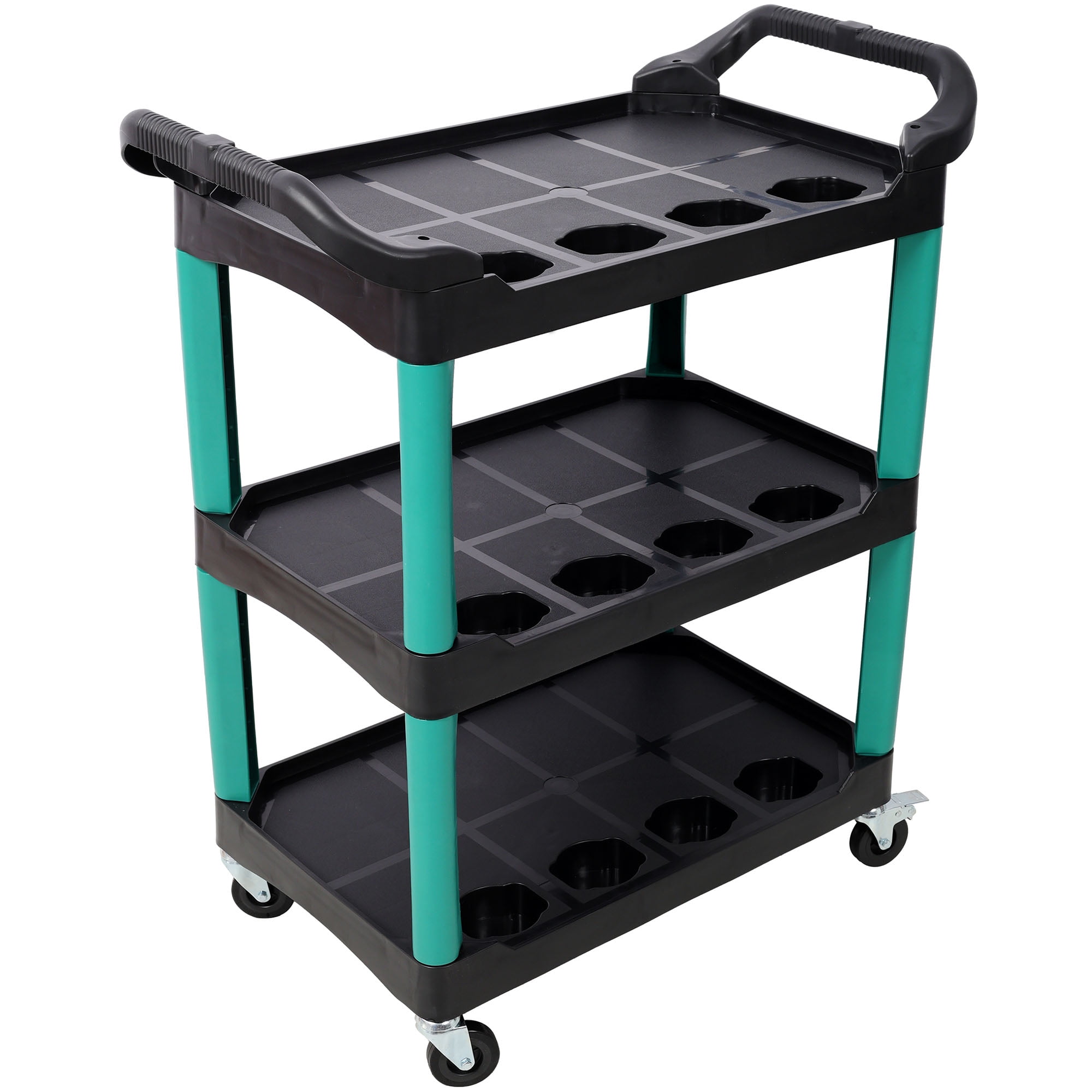 3 Tier Rolling Auto Detail Cart With Wheels,Car Wash Organizer for ...