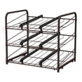 3-Tier Rolling Can Organizer, Stackable Metal Soda Beverage Dispenser ...