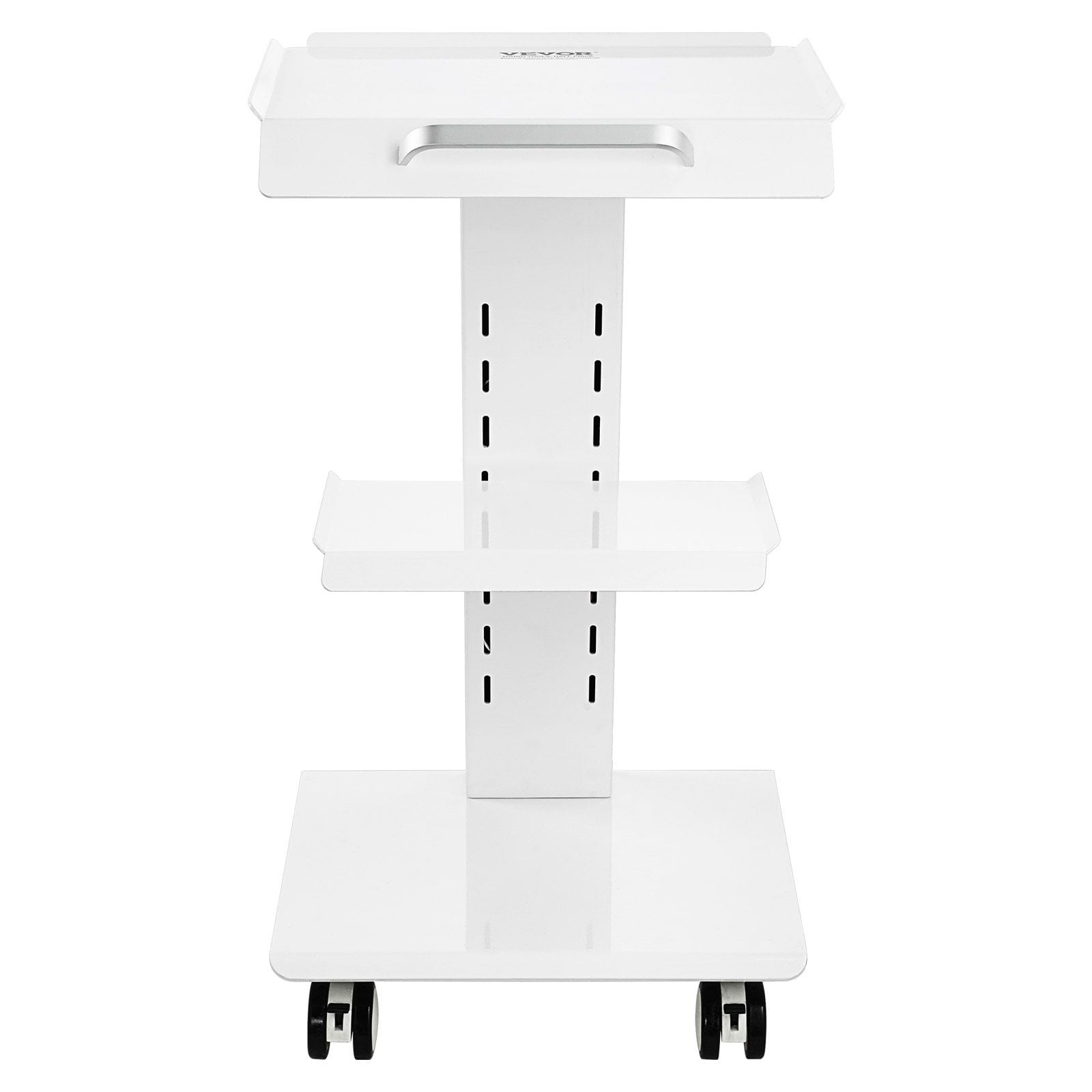 3-Tier Rolling Lab Cart with Power Outlet, Mobile Utility Trolley w ...