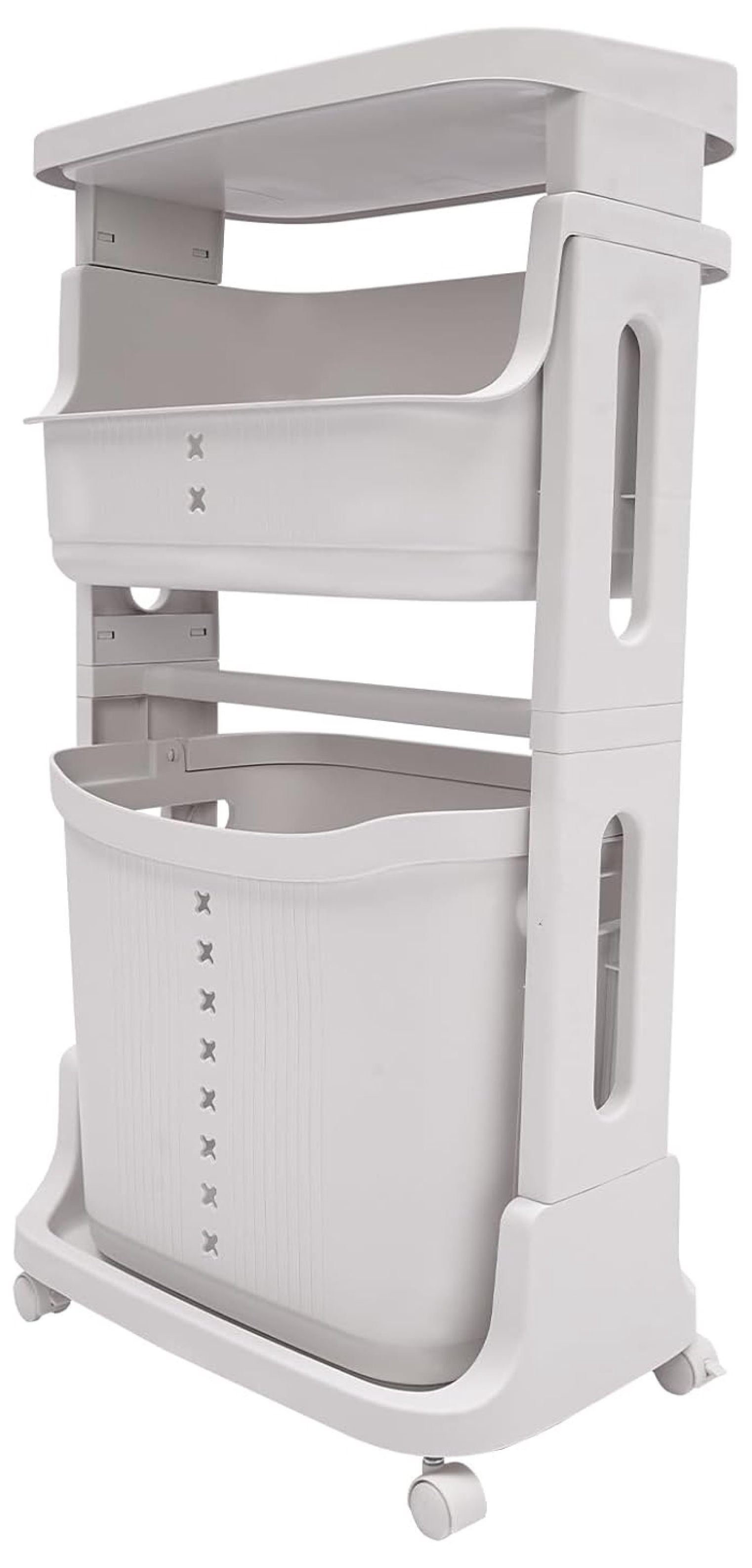 3-Tier Rolling Laundry Hamper, Laundry Hampers Laundry Baskets Dirty ...
