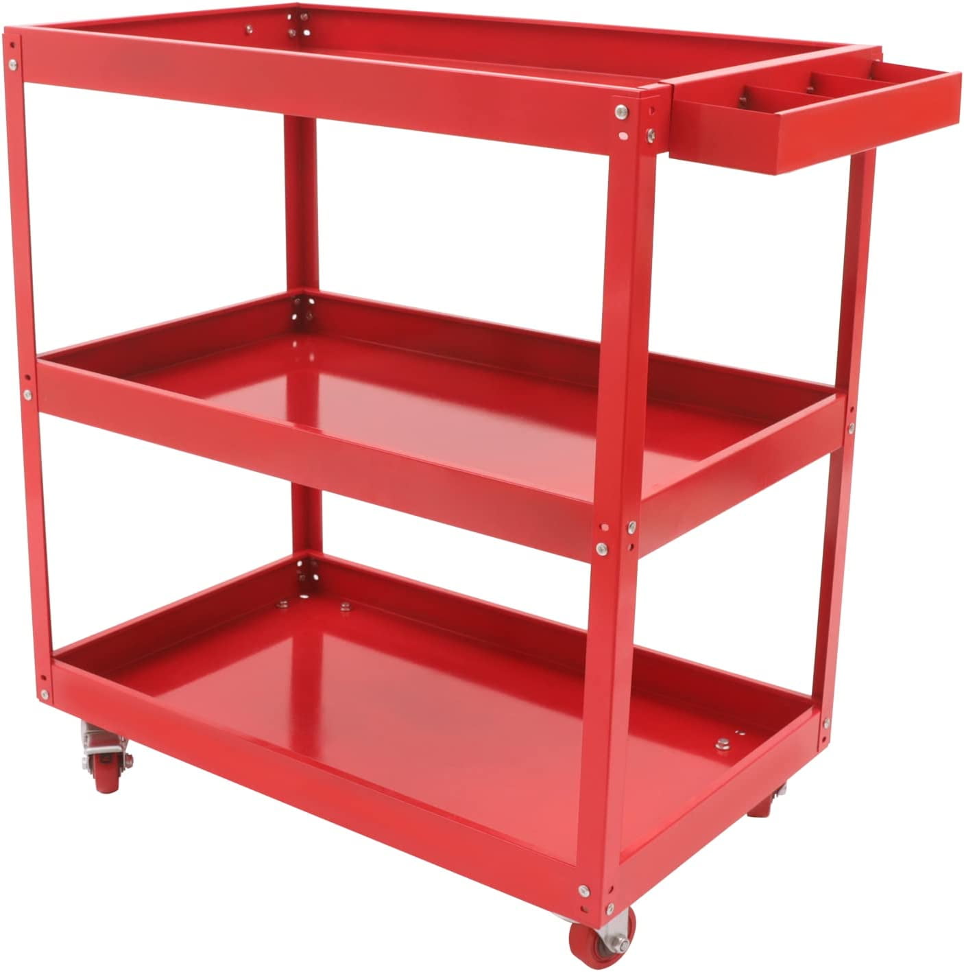 3 Tier Rolling Tool Cart, Heavy Duty Tool Cart, Steel Utility Cart ...