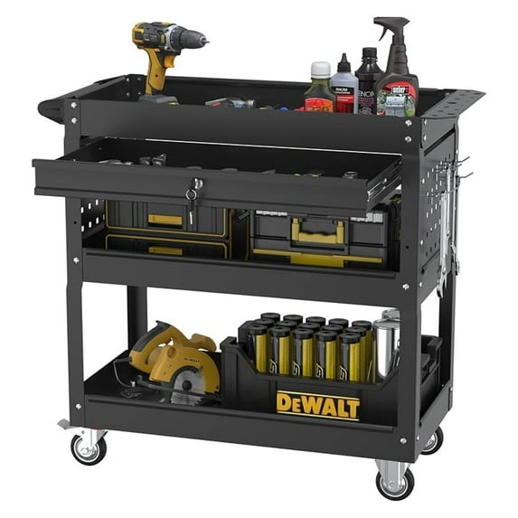 3 Tier Rolling Tool Cart, Heavy Duty Tool Cart on Wheels, Metal Utility ...