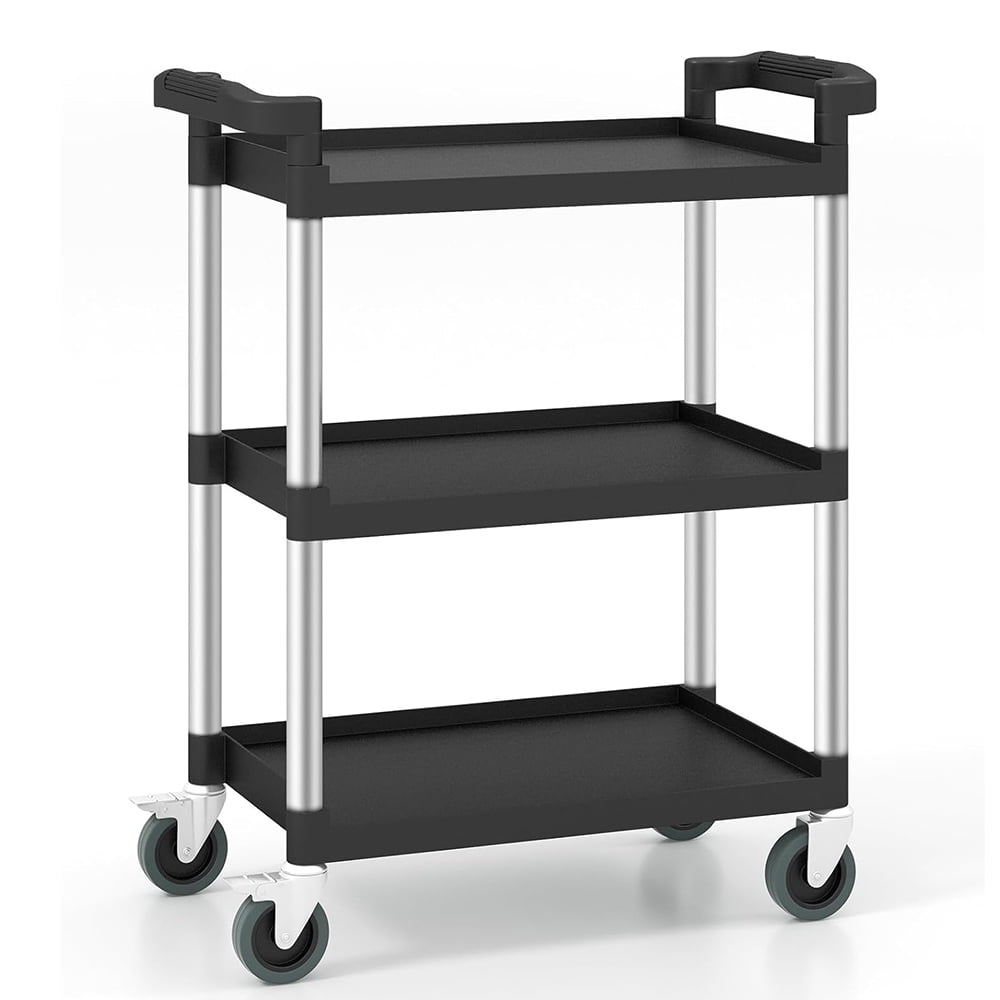 3 Tier Rolling Utility Cart, Heavy Duty Tool Trolley, Metal Utility ...