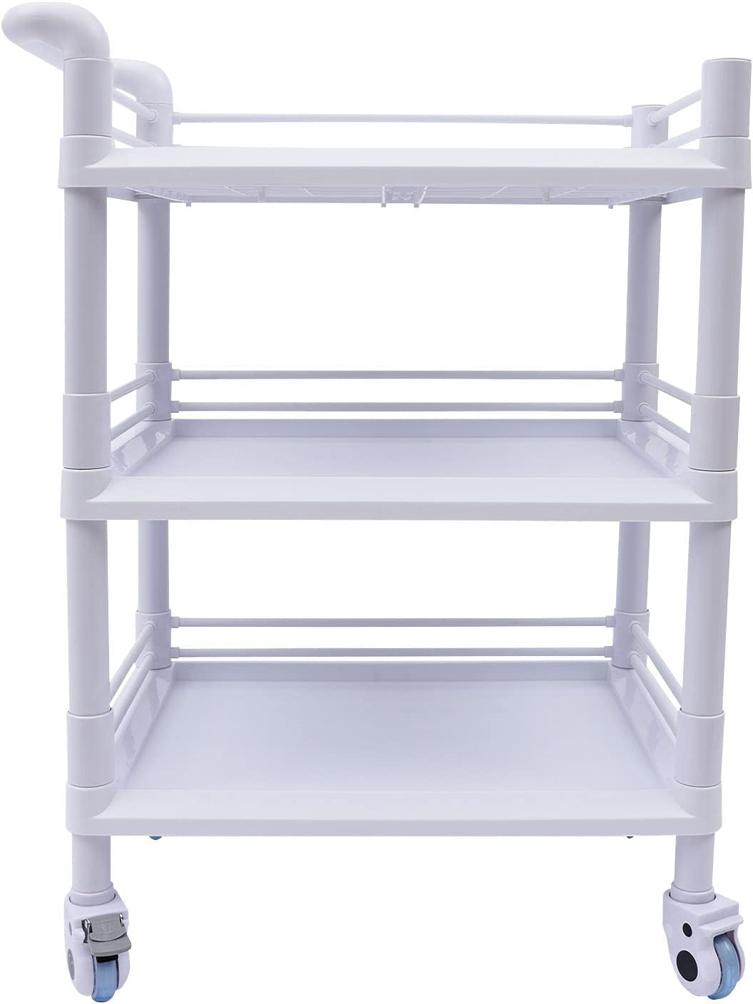 3 Tier Rolling Utility Cart, Trolley Cart with Wheels, Beauty Salon SPA ...