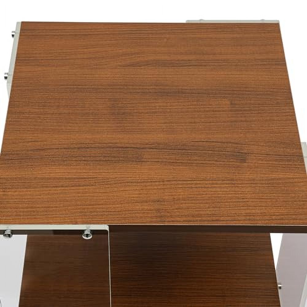 3-Tier Rotating Bookshelf,360 Display Floor Standing Acrylic Bookcase ...