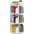 3 Tier Rotating Bookshelf Tower, Spinning Bookcase Lazy Susan ...
