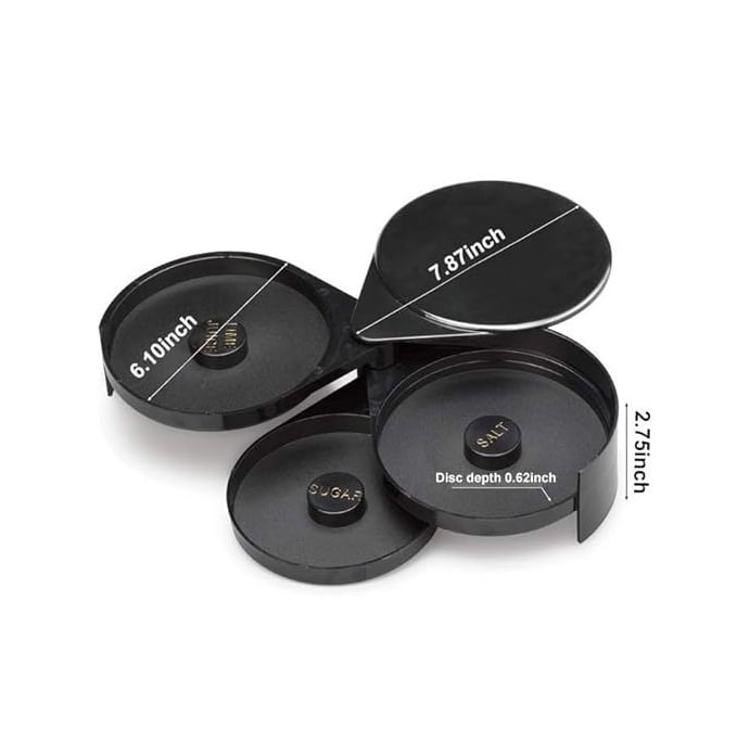 3 Tier Rotating Salt Rimmer Box Mixing Salt Sugar Rim Box Juice ...