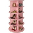 3 Tier Rotating Shoe Rack Tower, Spinning Shoe Display Lazy Susan ...