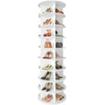 3 Tier Rotating Shoe Rack Tower, Spinning Shoe Display Lazy Susan ...