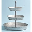 3-Tier Rustic Vertical Kitchen Stand with Galvanized Metal Storage ...
