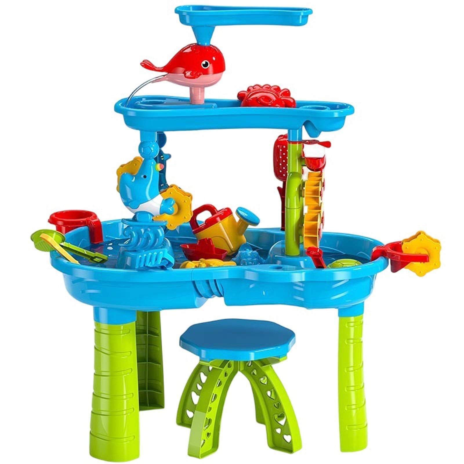 3 Tier Sand And Water Table, Kids Play Water Sand Table Water Toys For ...