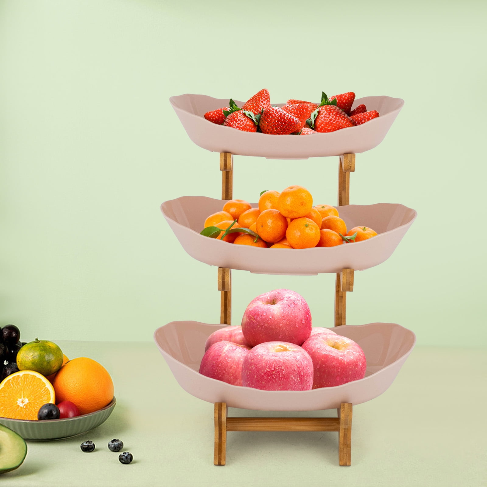 3-Tier Serving Bowls With Stand, Snack Dessert Cake Tray Plate Rack For ...