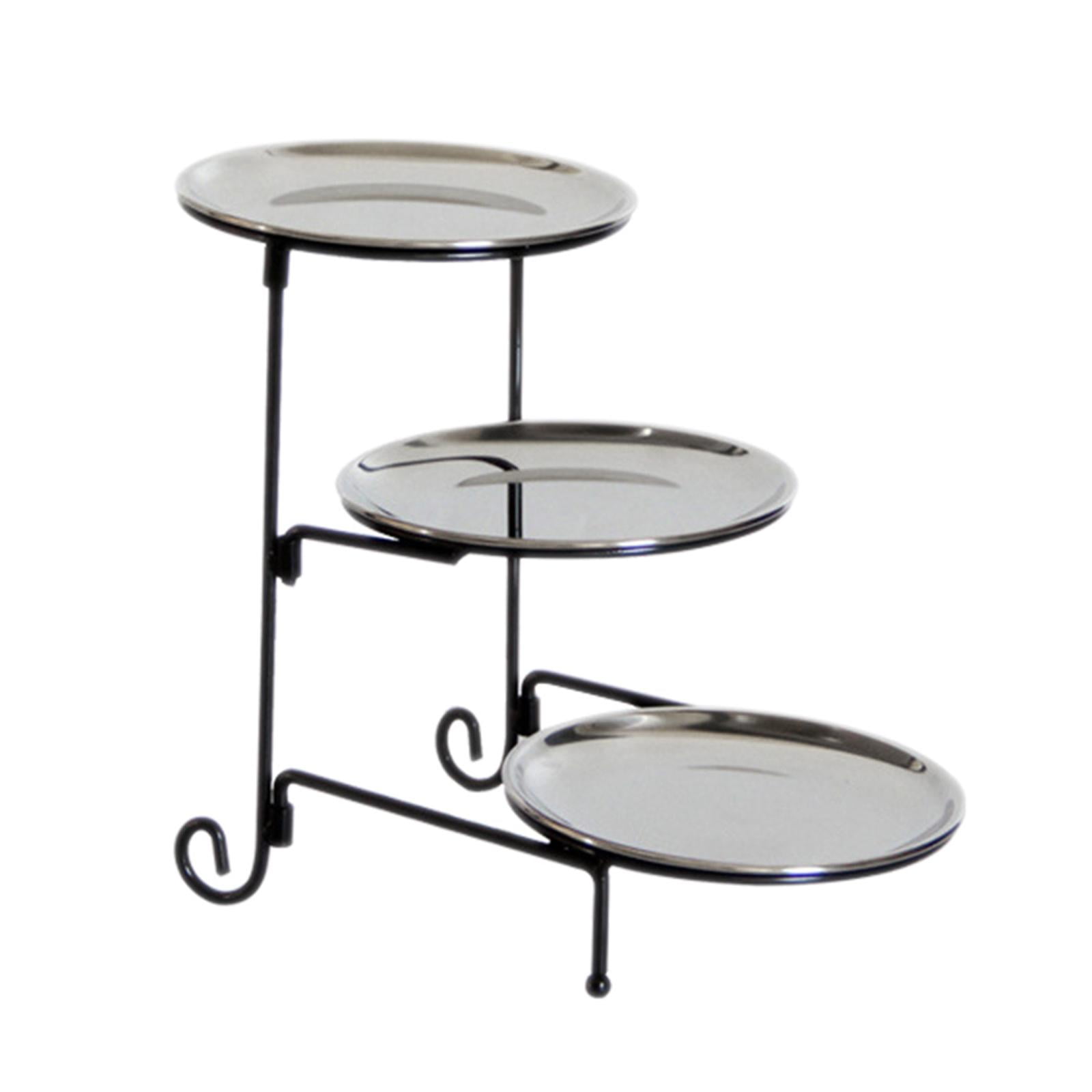 3 Tier Serving Tray Cupcake Stand with Stand Holder Fruit Dessert Tray ...