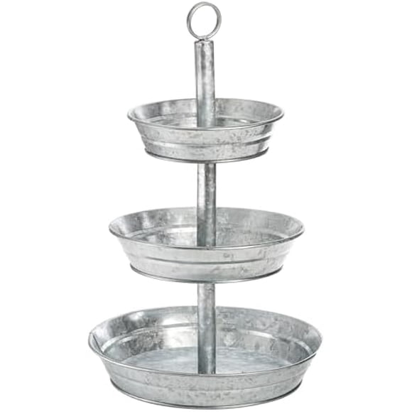 Galvanized Metal Tiered Stand