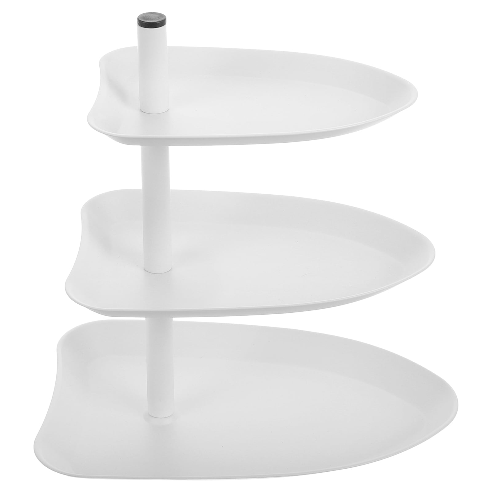 Homoyoyo White Stainless Steel Tiered Tray Stand Multifunctional for ...