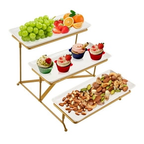 Shop 3-Tier Serving Trays for Parties and Events in Vibrant Colors