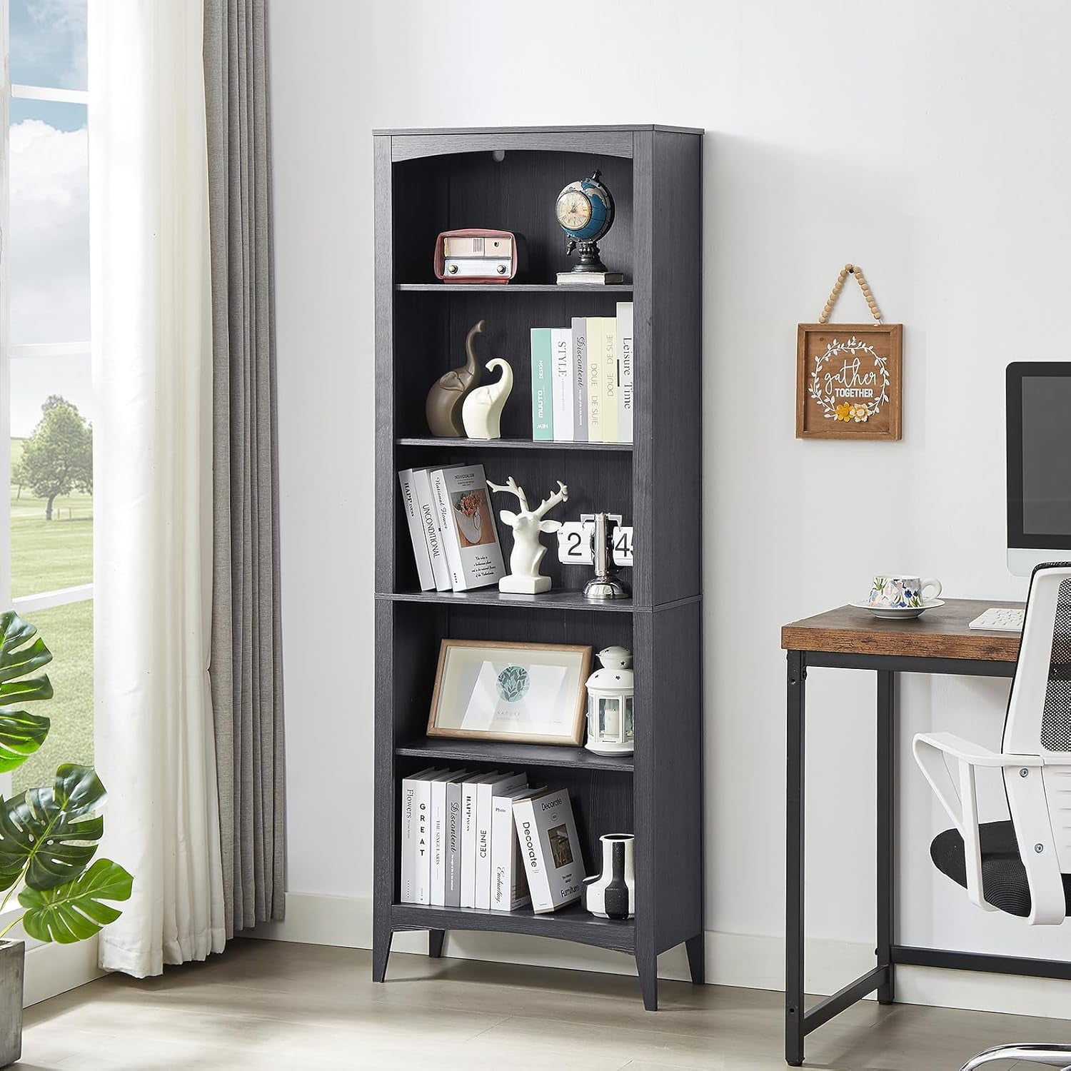 3 Tier Shelf Bookcase Storage Wooden Shelves Standing Open Display ...