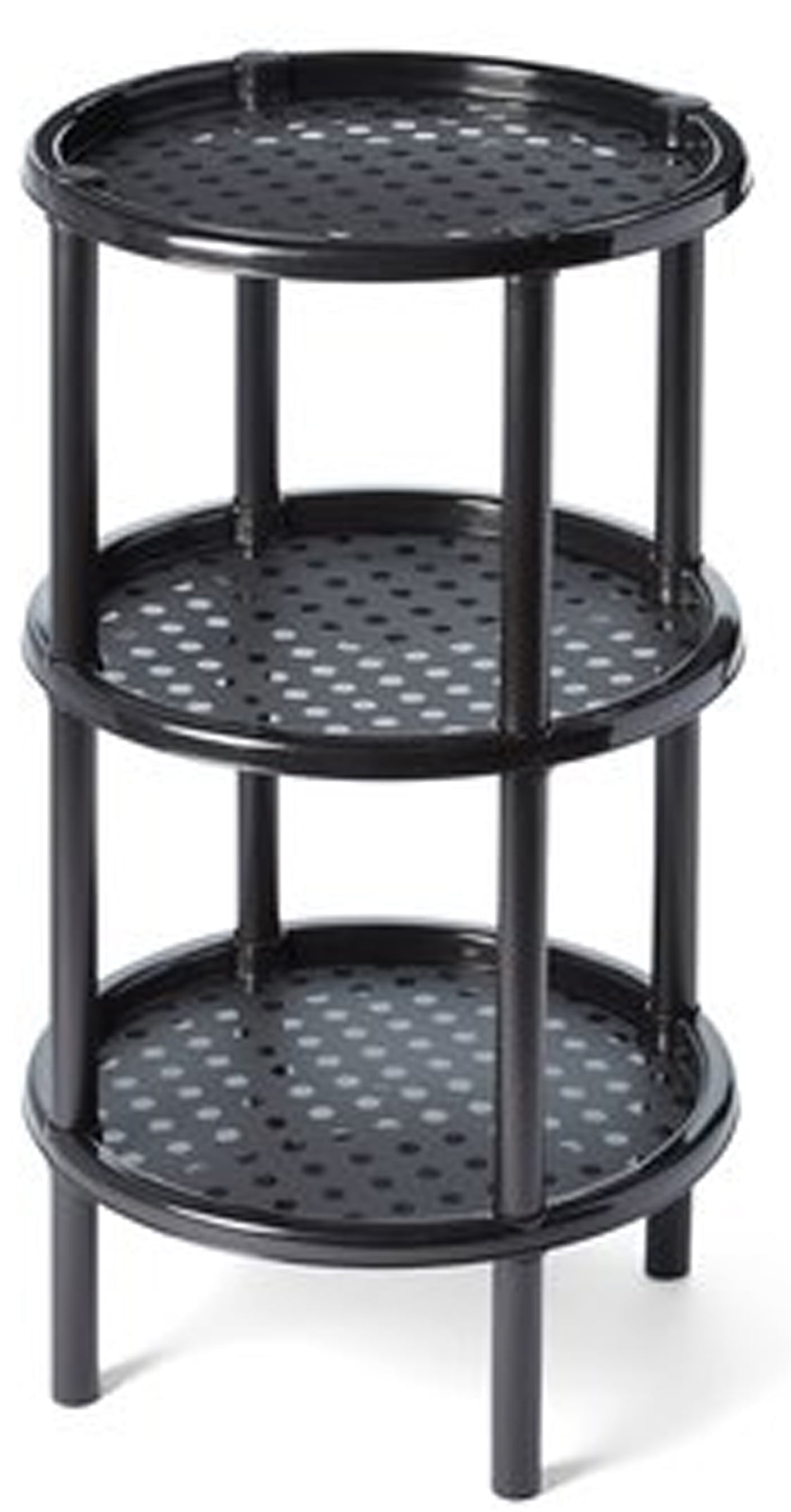 Multipurpose 3-Tier Round Shelf, Self-Standing Storage for Bathroom ...