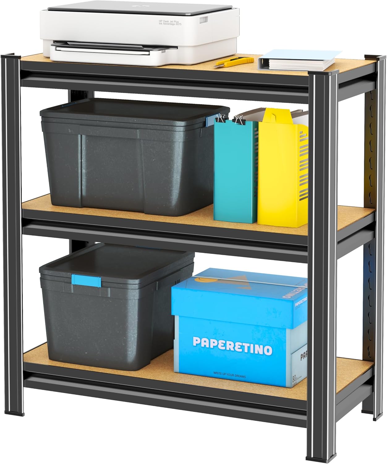 3-Tier Shelf Storage Shelves Snack Organizer Room Shelves, Wood Storage ...