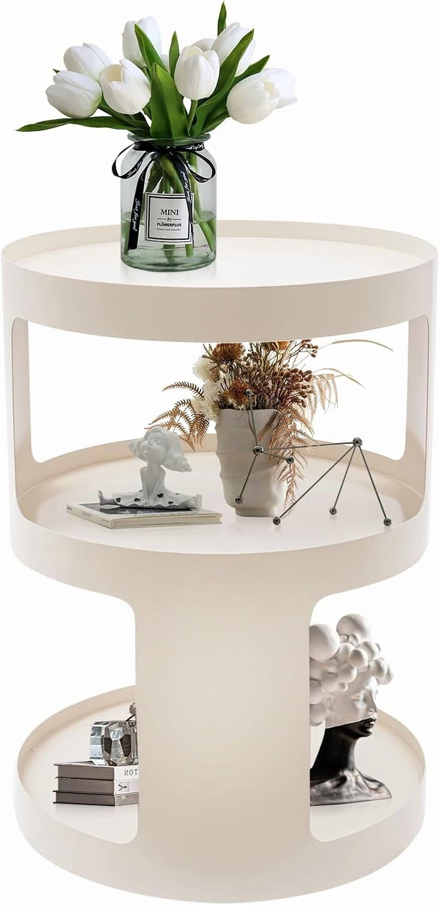 3-Tier Side Table, Modern End Table Night Stands with Open Storage ...