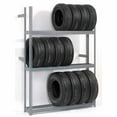 3 Tier Single Entry Tire Rack, Steel, Gray, 60"W x 18"D x 84"H ...